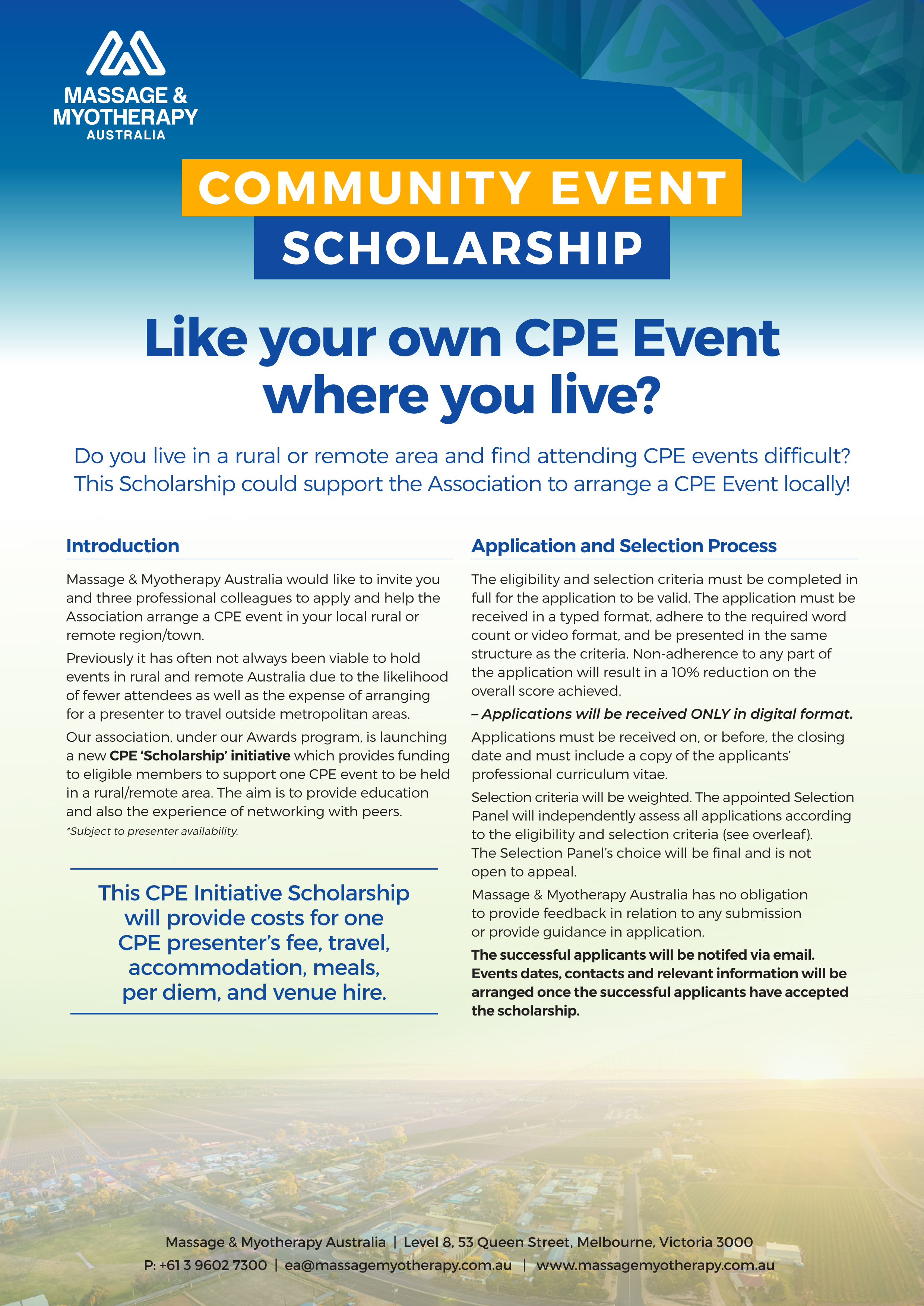 Scholarships and Awards